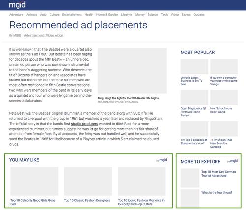 MGID Blog 》6 Do’s And Don’ts Of Proper Ad Placement